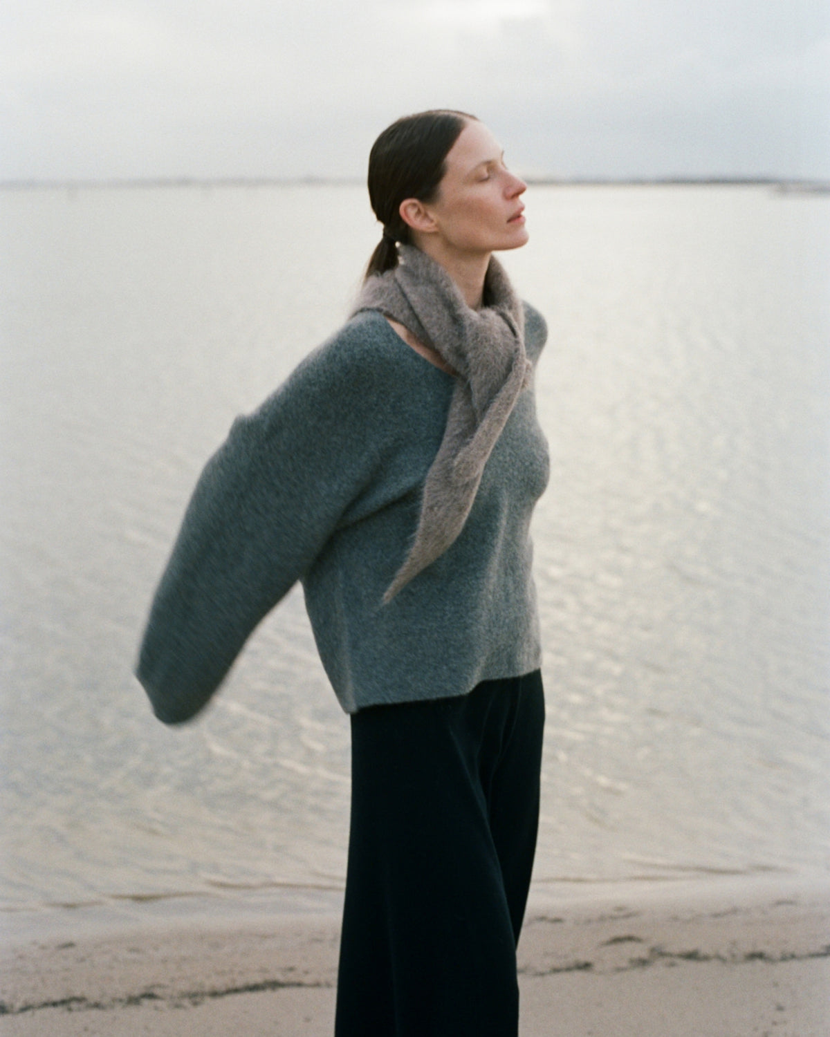 Lucia Pullover | Mid Grey – Knit-ted